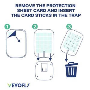 VEYOFLY Fly Trap, Plug in Flying Insect Trap, Fruit Fly Traps for Indoors- Safer Home Indoor- Bug Light Indoor Plug in- Mosquito Trap, Fruit Fly Killer, Gnat Trap, Flea Trap- (2 Device+6 Glue Boards)