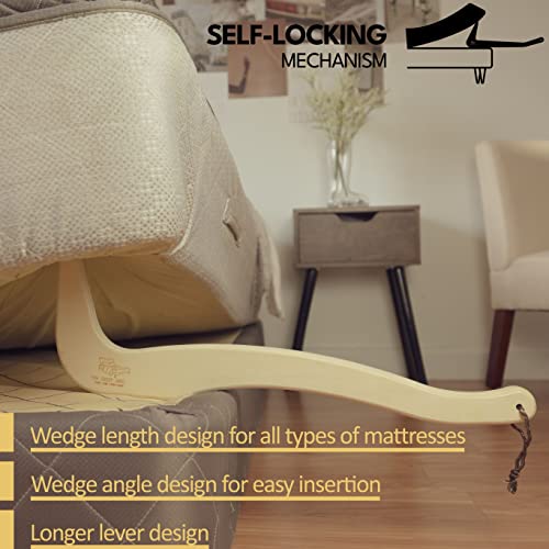 The Sheet Snug | Mattress Lifter for Changing Sheets | Easy Lifter Mattress Riser | Mattress Lifter Wedge | Mattress Lifter Tool | Bed Made Easy Mattress Lifter | Bed Making Tool