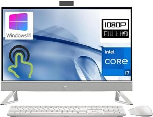 dell inspiron 27 7710 aio 27" touchscreen fhd all-in-one desktop computer, 12th gen intel 10-core i7-1255u, 16gb ddr4 ram, 1tb pcie ssd, wifi 6e, bluetooth 5.2, wireless kb & mouse, windows 11