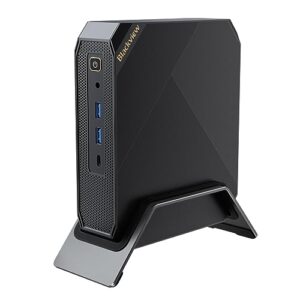 blackview mini gaming pc, mp200 intel i5-11400h(4.50ghz) mini pc windows 11 pro, 16gb ddr4 512gb ssd, 6 cores 12 threads, mini desktop computer 4k-triple-screen, gigabit ethernet, wifi6 bt5.2 usb3.0×4