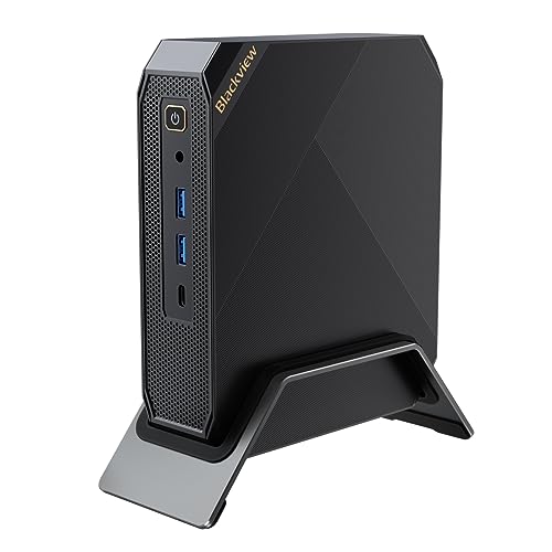 Blackview Mini Gaming PC, MP200 Intel i5-11400H(4.50GHz) Mini PC Windows 11 Pro, 16GB DDR4 512GB SSD, 6 Cores 12 Threads, Mini Desktop Computer 4K-Triple-Screen, Gigabit Ethernet, WiFi6 BT5.2 USB3.0×4