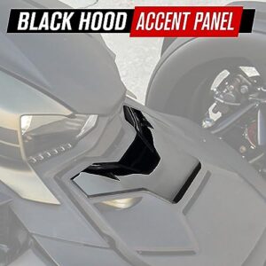 A & UTV PRO Ryker Fairing Panels & Hood Accent Panel Kit for Can-Am All Ryker Models, Classic Black Hood Accent Intense Accessories, Replace OEM # 219400803, 219400873, 3PCS