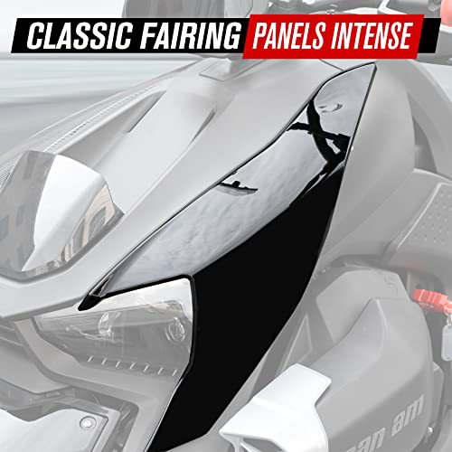 A & UTV PRO Ryker Fairing Panels & Hood Accent Panel Kit for Can-Am All Ryker Models, Classic Black Hood Accent Intense Accessories, Replace OEM # 219400803, 219400873, 3PCS