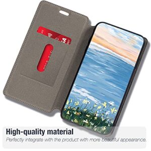 Shantime for Oppo Realme C55 4G Case, Fashion Multicolor Magnetic Closure Leather Flip Case Cover with Card Holder for Oppo Realme Narzo N55 4G (6.72”)