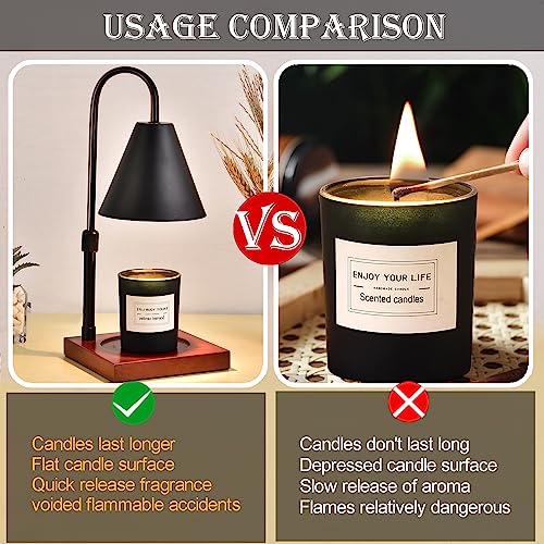 Candle Warmer Lamp with 50W Candle Warmer Bulbs, Compatible with Large & Small Jar Candles, Aromatic Candle Holders for Home Decoration,Unique House Warming Gifts…