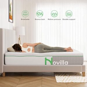 Novilla King Size Mattress, 12 Inch Gel Memory Foam King Mattress for Cooling Sleep & Pressure Relief, Medium Soft with Motion Isolation, Mattress in a Box, Lullaby