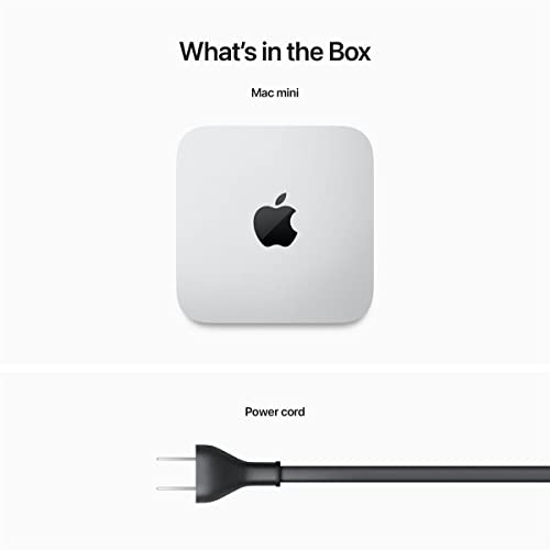 Apple Mac Mini Desktop Computer, M2 Chip with 8-Core CPU and 10-Core GPU, 16GB Memory, 512GB SSD, Early 2023