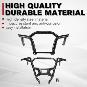 A & UTV PRO Front & Rear Bumper Kit for for Polaris RZR PRO XP/XP 4 2020 2021 2022 2023, Heavy Duty Combined Brushguard Bumper Protector Accessories, Replace OEM # 2883746-458, 2883748-458, 2 Set