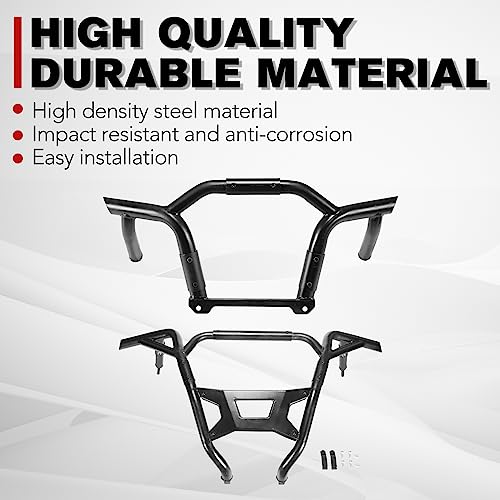 A & UTV PRO Front & Rear Bumper Kit for for Polaris RZR PRO XP/XP 4 2020 2021 2022 2023, Heavy Duty Combined Brushguard Bumper Protector Accessories, Replace OEM # 2883746-458, 2883748-458, 2 Set