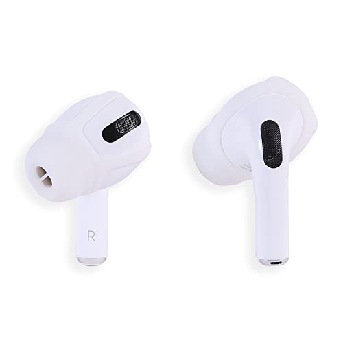 ACOUS Design Purest Pro Silicone Earbuds Covers Anti-Slip Sport Replacement Ear Tips Enhance Sound Quality Compatible with Apple AirPods 3, AirPods Pro 1 & 2 for Workouts (Pure White)