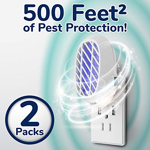 2 Packs Indoor Mosquito Zapper - Bug Zapper Indoor - Indoor Mosquito Trap - Indoor Mosquito Killer - Electronic Insect Killer with Blue Lights - Indoor Bug Zapper for Home - Zapper Mosquito