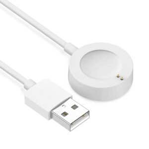 charger for fossil gen 4, gen 5, gen 5e, gen 6 & charging cable for michael kors gen 4 5 5e 6 smart watch (3.3ft/1m, white)