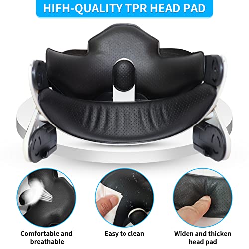 UYGHHK Adjustable Head Strap for Oculus Quest 2, Replacement for Elite Strap, Enhanced Support and Comfort in VR