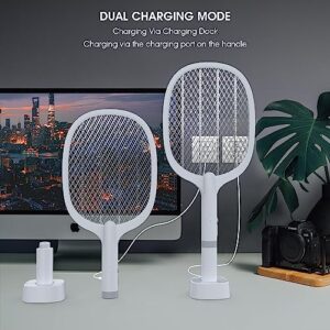 imirror Bug Zapper Racket, 2 in 1 Rechargeable Electric Fly Swatter Mosquito Zapper Swatter