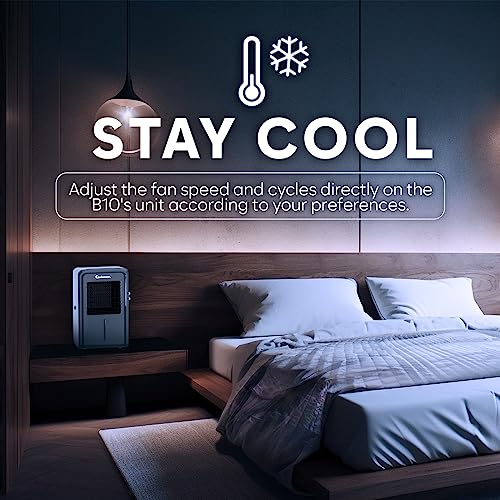 Adamson B10 Gray - New 2023 - Bed Cooling System + 100% Cotton Cooling Mattress Topper for Night Sweats + Water Bed Cooler Ideal for Hot Sleepers - Twin 75” L x 39” W + 5-Year Warranty