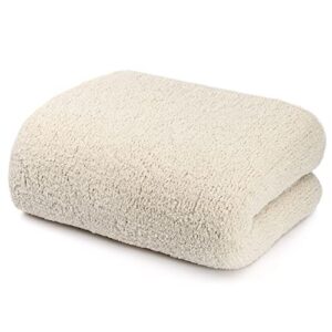 kashwÉre solid chenilla™ beddling blanket, malt, king size 88" x 98"