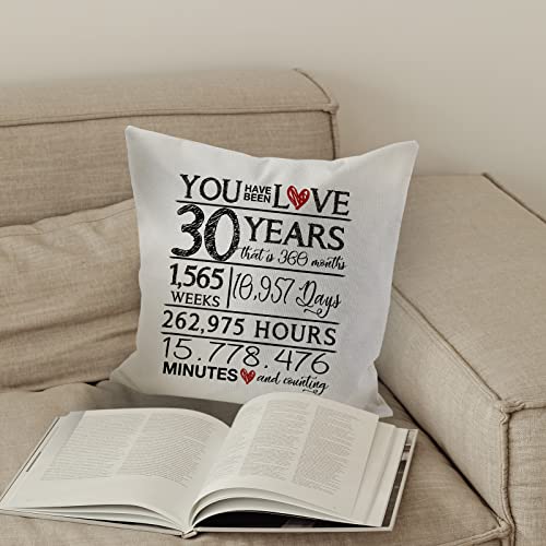 Wlesinzt 30th Birthday Decorations for Women Men Throw Pillow Covers 18X18 30th Birthday Gifts for Her Him Dirty Best Gifts for 30 Year Old Woman 30 Year Old Gift Ideas