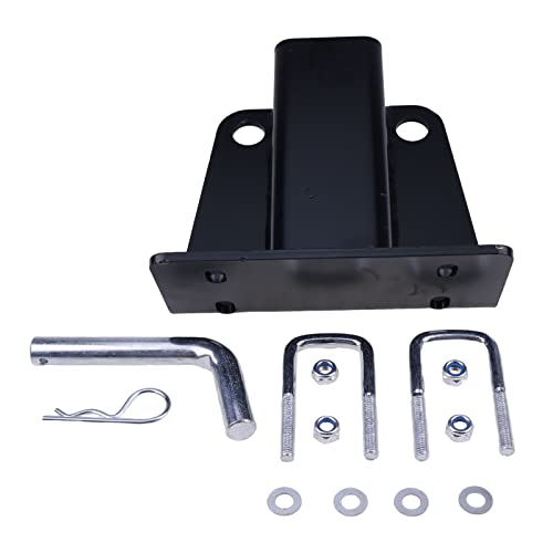 ZTUOAUMA Rear 2" Receiver Trailer Tow Hitch Kit with Mounting Hardware Pins Clips Compatible with Kawasaki Mule 600 610 SX KAF400 UTV ATVs