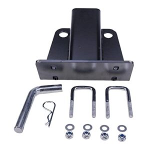 ZTUOAUMA Rear 2" Receiver Trailer Tow Hitch Kit with Mounting Hardware Pins Clips Compatible with Kawasaki Mule 600 610 SX KAF400 UTV ATVs