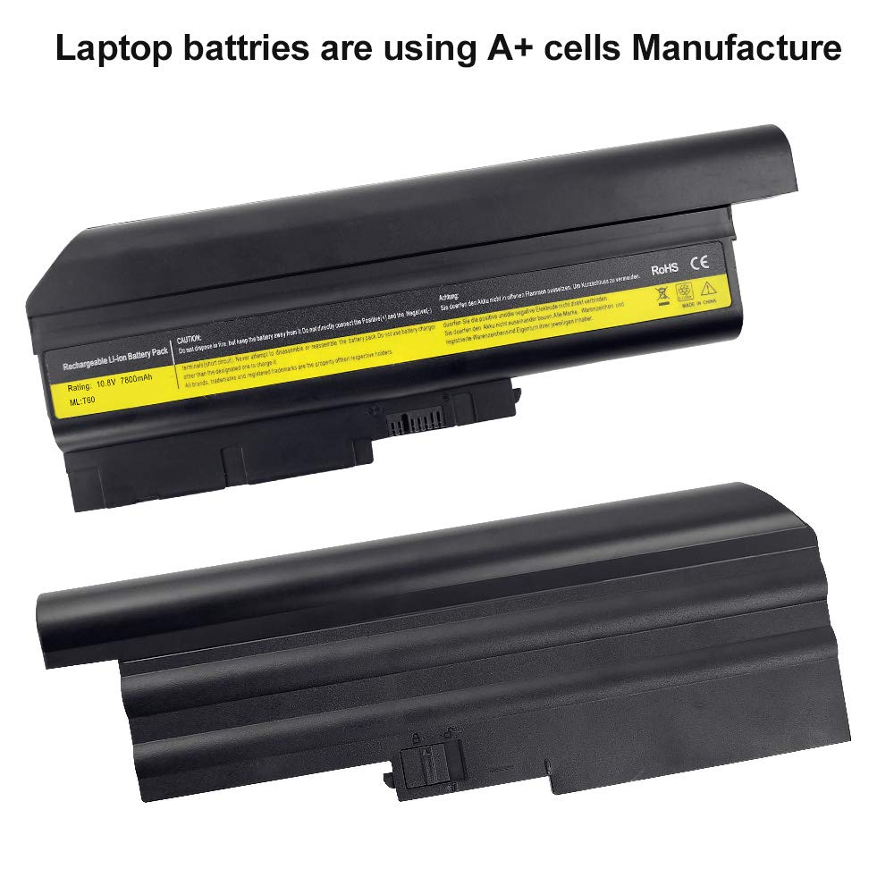 10.8V 7800mAh Battery 40Y6797 Laptop Battery for Lenov-o IBM ThinkPad T60 T60P R60 R60E R500 W500 T500 SL300 SL400 SL500 40Y6795 42T4619 42T4620 92P11133