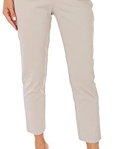 Coral Bay Womens 28'' Short Millenium Solid Slimming Pants 10 Pebble Beige