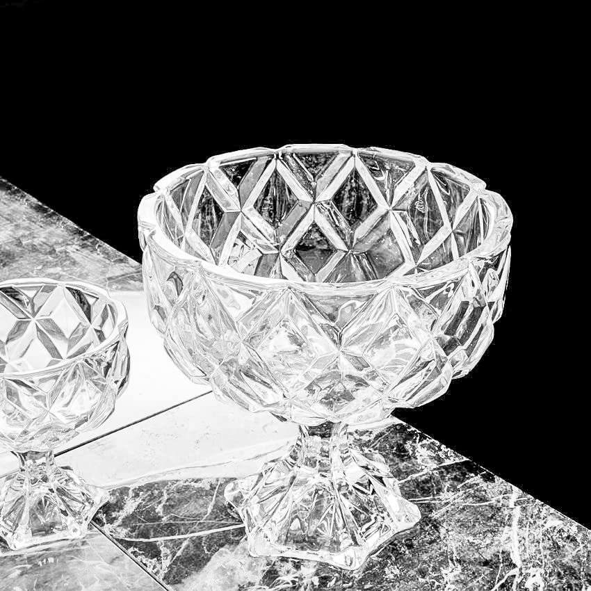 DIAMONT ICE CREAM BOLW Footed Dessert Bowls for Dessert, Sundae, Ice Cream, Salad, Cocktail, Condiment, Trifle