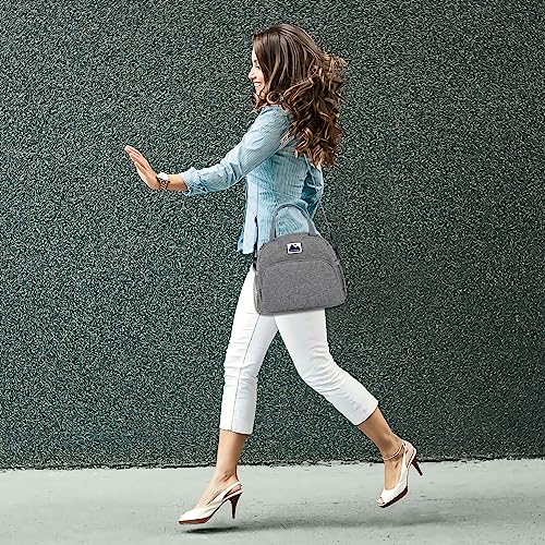 BAGBEBAG Lunch Bag Women, Insulated Lunch Bag For Women Man, Large Adult Lunch Box with Adjustable Strap, Premium Cooler Tote Bag for Office Work Picnic (Gray)