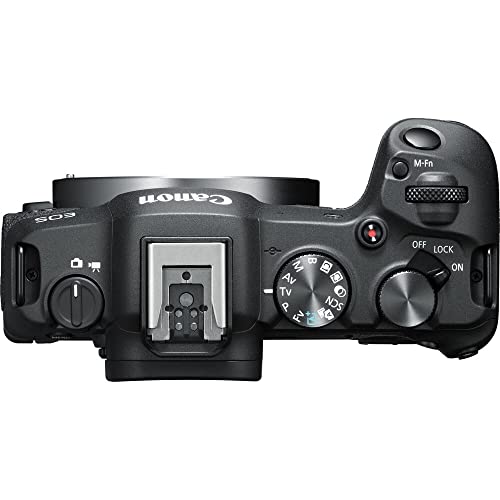 Canon EOS R8 Mirrorless Camera (5803C002) + Rode VideoMic + 64GB Memory Card + Corel Photo Software + Bag + Charger + 2 x LPE17 Batteries + Card Reader + LED Light + Flex Tripod + More (Renewed)