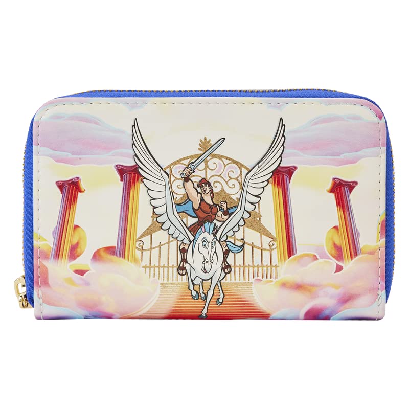 Loungefly Hercules Mount Olympus Golden Gates Zip Around Wallet