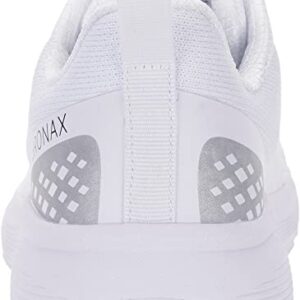 BRONAX Womens Wide Tennis Shoes Lace up Mesh Running Breathable Size 7w Rubber Sole Outdoor Athletics Sports Fitness Female Footwear Casual Jogging Walking Sneakers Light White 38