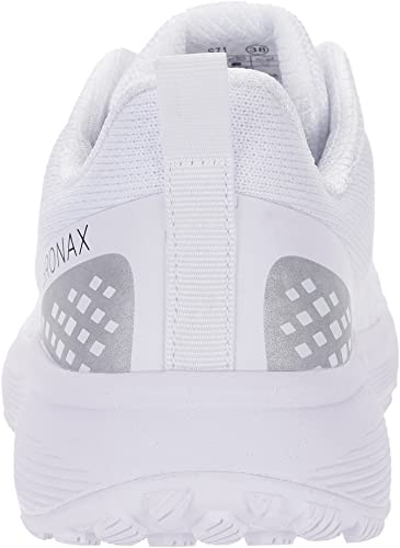 BRONAX Womens Wide Tennis Shoes Lace up Mesh Running Breathable Size 7w Rubber Sole Outdoor Athletics Sports Fitness Female Footwear Casual Jogging Walking Sneakers Light White 38