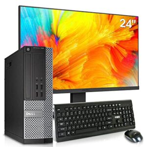 dell optiplex 7020 desktop computers pc with new 24 inch koorui monitor bundle,i7-4790 32gb ram 512gb m.2 nvme ssd+128gb ssd,ac7260 built-in wifi ready,dual monitor support,windows 10 pro (renewed