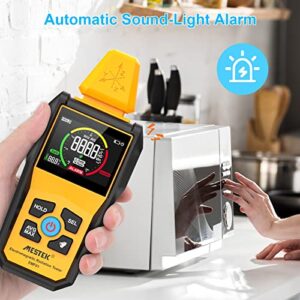 EMF Meter MESTEK Electromagnetic Field Radiation Detector Handheld Digital LCD EMF Reader, Temperature Detector,Tester for Home EMF Inspections, Office, Outdoor and Ghost Hunting