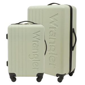 wrangler quest luggage set, pelican, 2 piece set (28"/20")