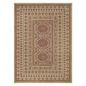 Lahome Mandala Easy Jute Area Rug -5 x 7 Farmhouse Rugs for Living Room Ultra-Thin Washable Natural Bedroom Rugs Non-Shedding Sisal Carpet Outdoor Jute Rugs for Patio Dining Room (5'x 7',Beige)