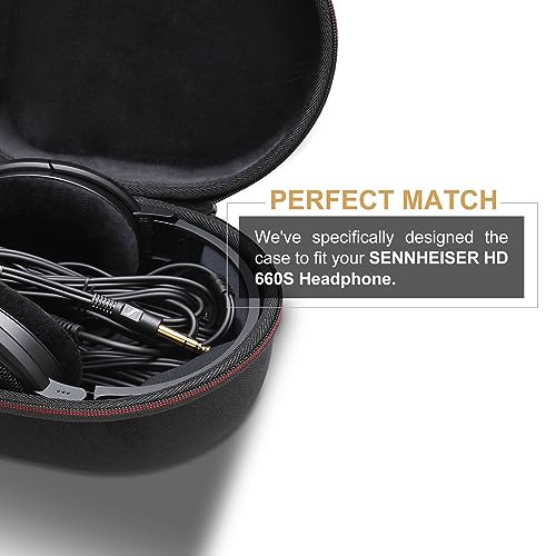 Headphone Case for Sennheiser HD 450SE / 599 SE / 560 S / 450BT / 600/599 / 650/280 PRO / 660S2 / 250BT / 350BT Headphones - Hard Travel Carrying Protective Storage Bag