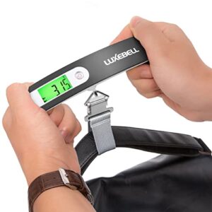 Digital Luggage Scale Gift for Traveler Suitcase Handheld Weight Scale 110lbs (Grey)