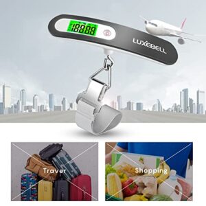 Digital Luggage Scale Gift for Traveler Suitcase Handheld Weight Scale 110lbs (Grey)