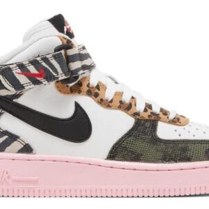 Nike AIR Force 1 '07 MID White/Black-Soft Pink DZ4841 100 Women's Size 7.5