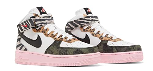 Nike AIR Force 1 '07 MID White/Black-Soft Pink DZ4841 100 Women's Size 7.5