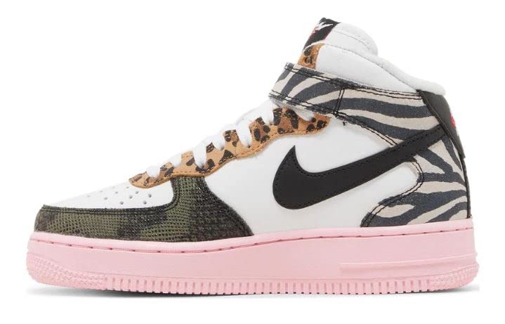 Nike AIR Force 1 '07 MID White/Black-Soft Pink DZ4841 100 Women's Size 7.5