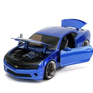 Big Time Muscle 1:24 2010 Chevy Camaro Die-Cast Car, Toys for Kids and Adults(Candy Blue)