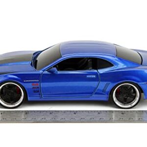 Big Time Muscle 1:24 2010 Chevy Camaro Die-Cast Car, Toys for Kids and Adults(Candy Blue)