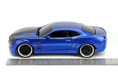 Big Time Muscle 1:24 2010 Chevy Camaro Die-Cast Car, Toys for Kids and Adults(Candy Blue)