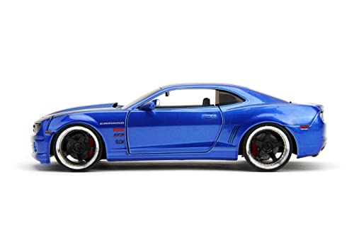 Big Time Muscle 1:24 2010 Chevy Camaro Die-Cast Car, Toys for Kids and Adults(Candy Blue)