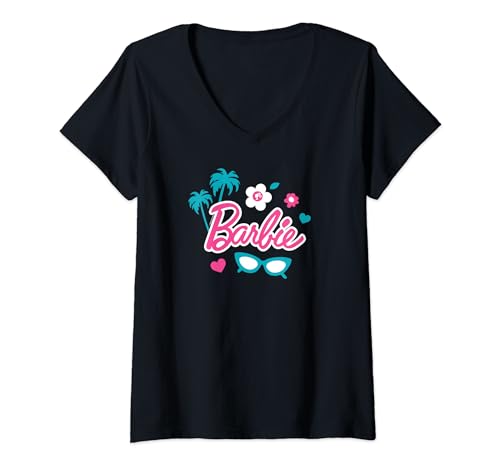 Barbie - Summer Logo V-Neck T-Shirt