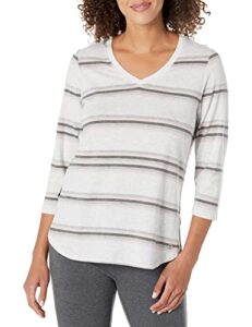 calvin klein performance women's basic calvin klein comfortable t-shirt, optic heather