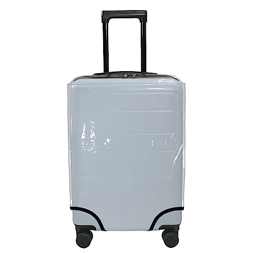 HYPER VENTURE Clear PVC Luggage Cover Full Transparent Suitcase Protector Fits 28 Inch Luggage, L