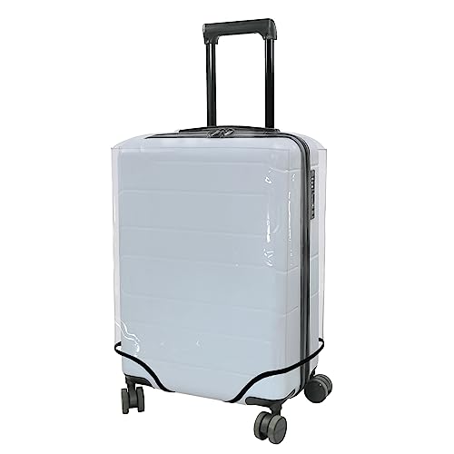 HYPER VENTURE Clear PVC Luggage Cover Full Transparent Suitcase Protector Fits 28 Inch Luggage, L