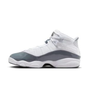 nike jordan air 6 rings white-cool-grey-white, 8.5